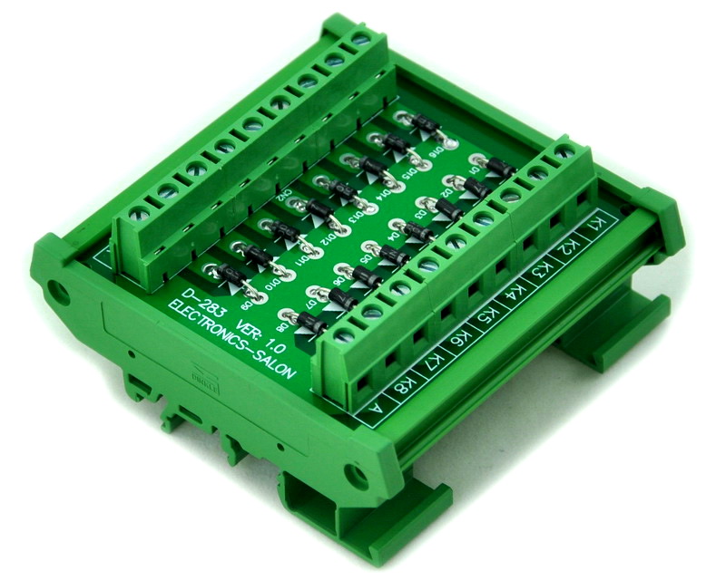 ELECTRONICS-SALON DIN Rail Mount Common Anode 16 Diode Network Module ... ELECTRONICS-SALON DIN Rail Mount Common Anode 16 Diode Network Module ...