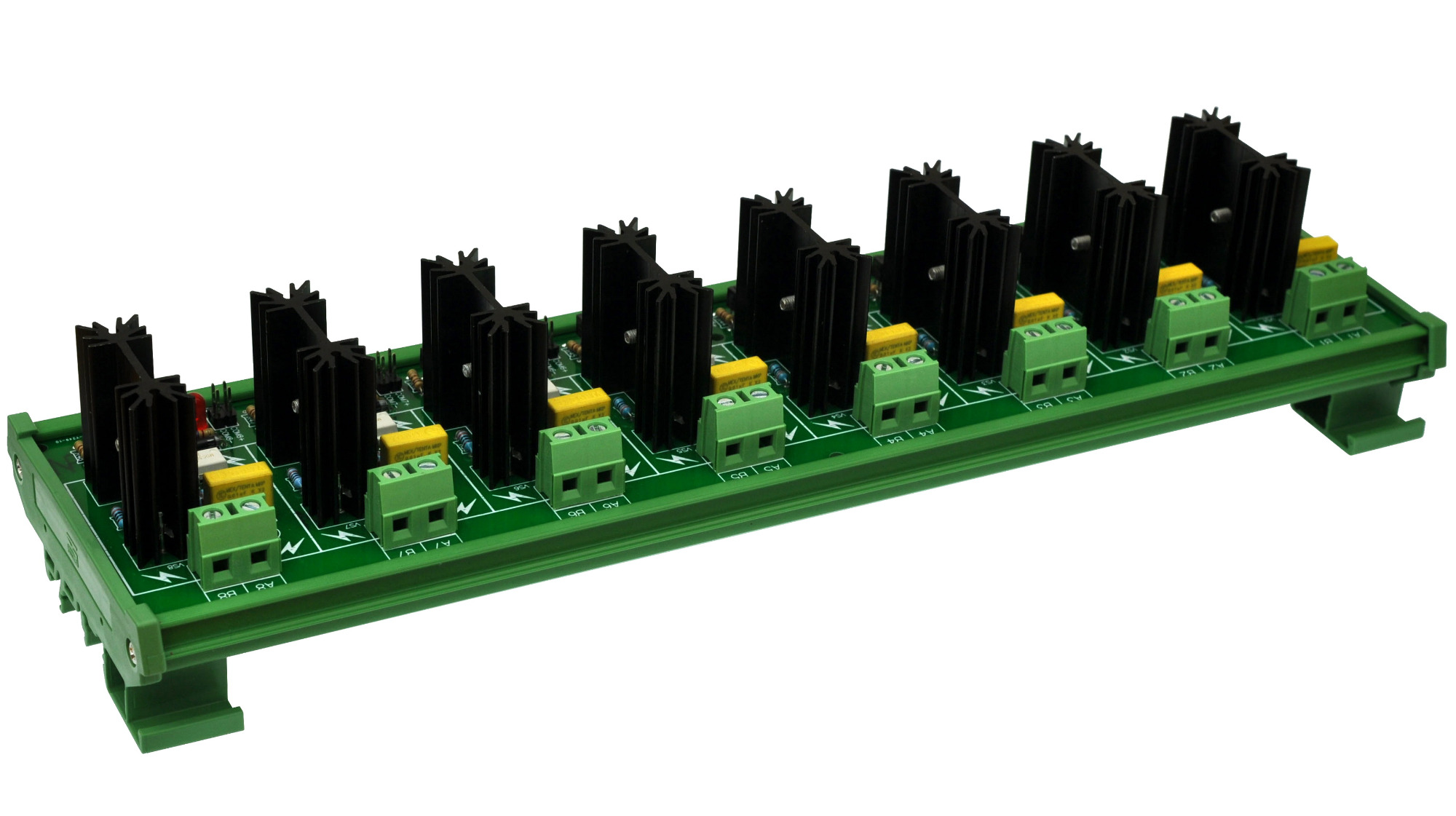 ELECTRONICS-SALON DIN Rail Mount 8 Channel 6 Amp SSR Module Board, in 4 ... ELECTRONICS-SALON DIN Rail Mount 8 Channel 6 Amp SSR Module Board, in 4 ...