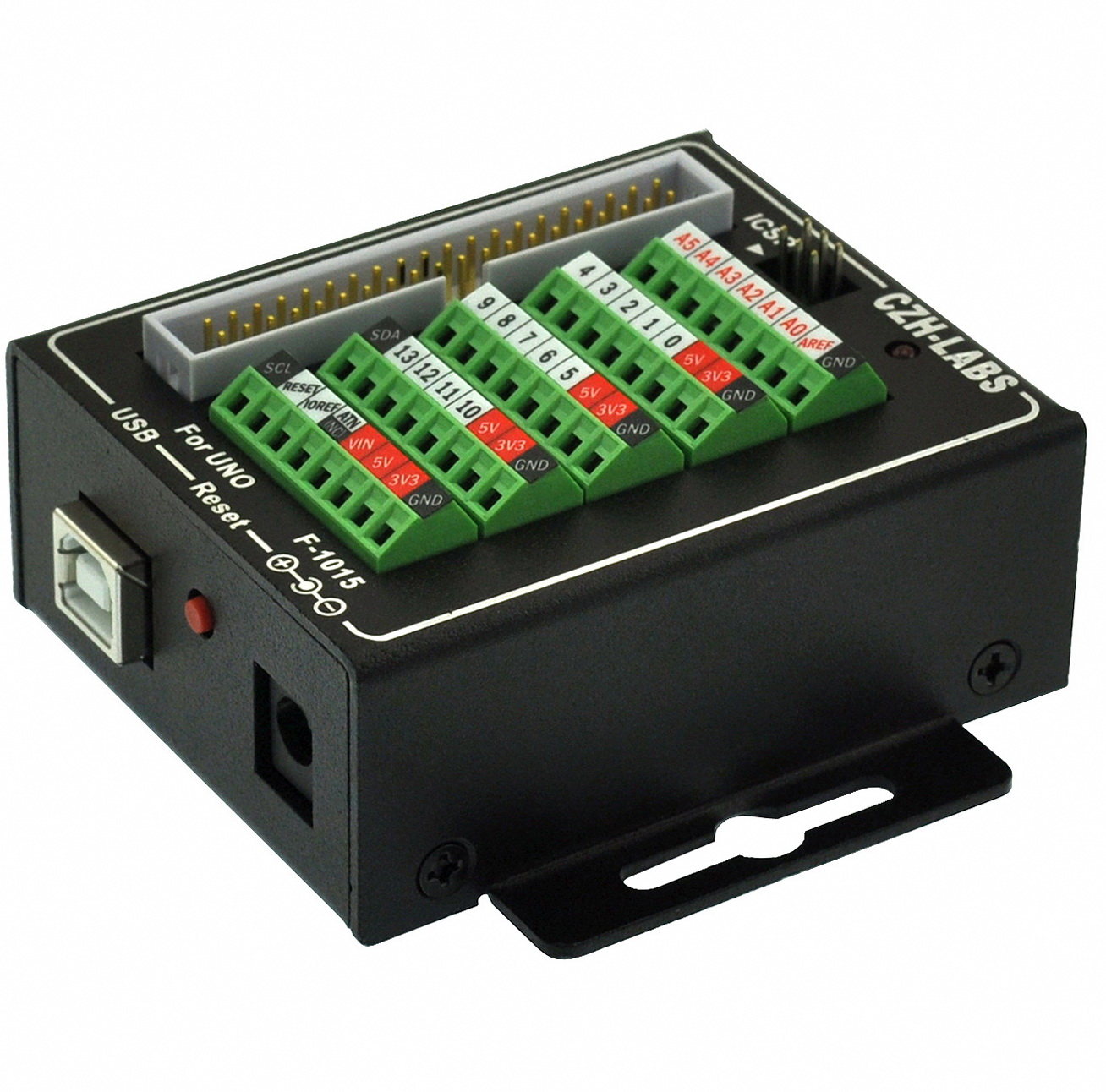 Uno Screw Terminal Block Breakout Module With Aluminum Enclosure For